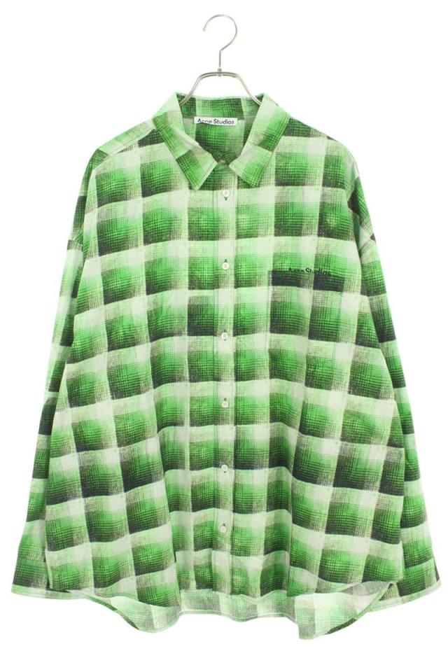 アクネストゥディオズ サイズ:50  25SS  FN-MN-SHIR000842 チェックオーバー長袖シャツ 新古品 SB01