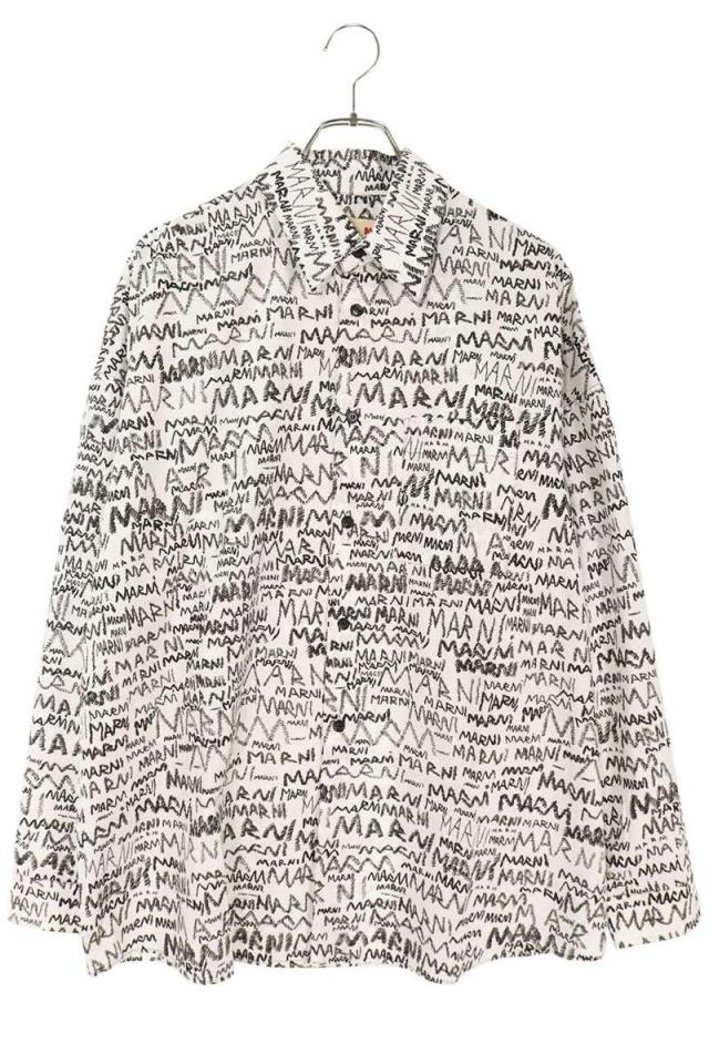 マルニ サイズ:46  25SS  CUMU0061A3 UTC464 マルチロゴ長袖シャツ 新古品 SB01