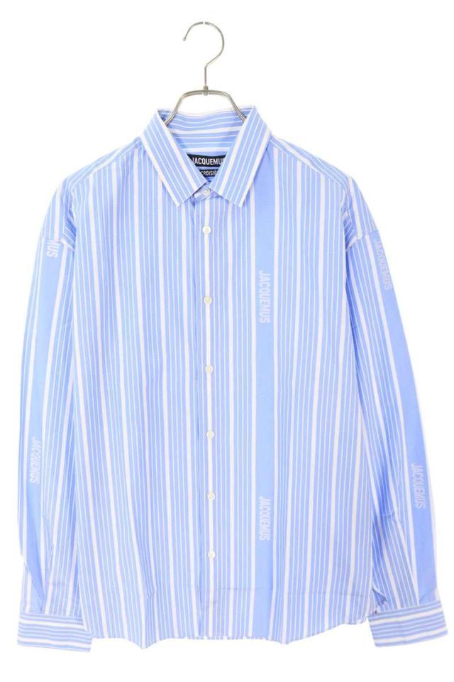 ジャックムス サイズ:46  246SH001 ストライプロゴ長袖シャツ 新古品 SB01