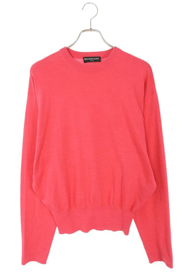 バレンシアガ サイズ:XS  460378 T3097 クルーネックコットンセーターニット 中古 BS99