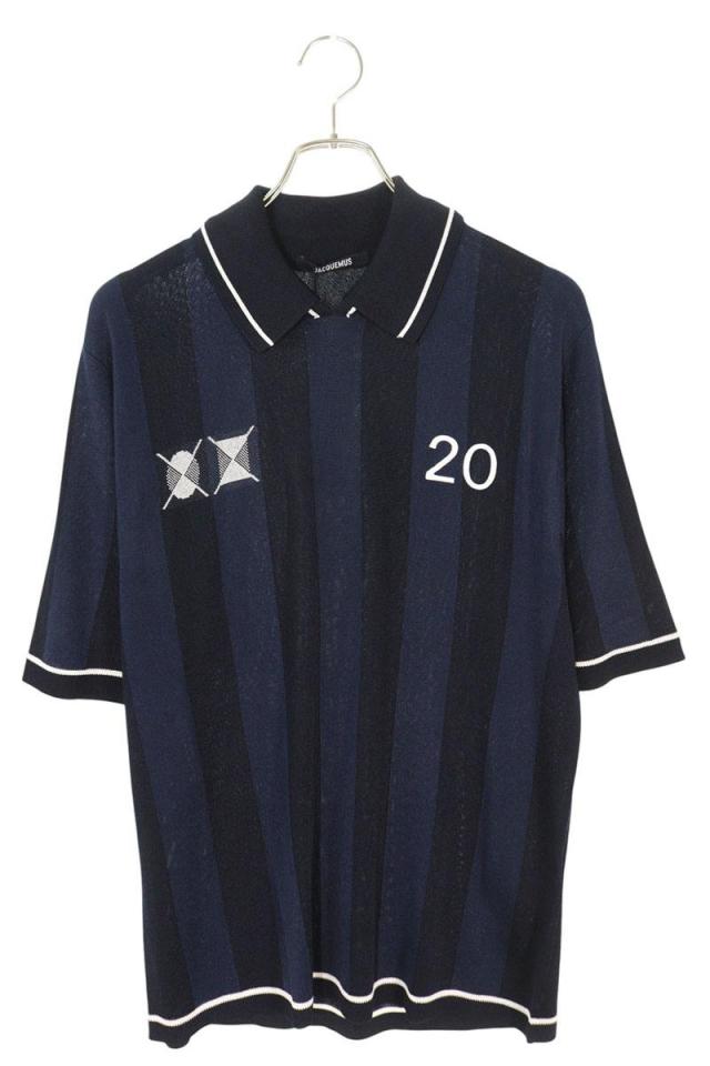ジャックムス サイズ:S  25SS  255KN542 バックロゴ刺繍ゲーム半袖ポロシャツ 中古 SB01