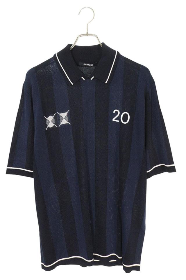 ジャックムス サイズ:XL  25SS  255KN542 バックロゴ刺繍ゲーム半袖ポロシャツ 新古品 SB01