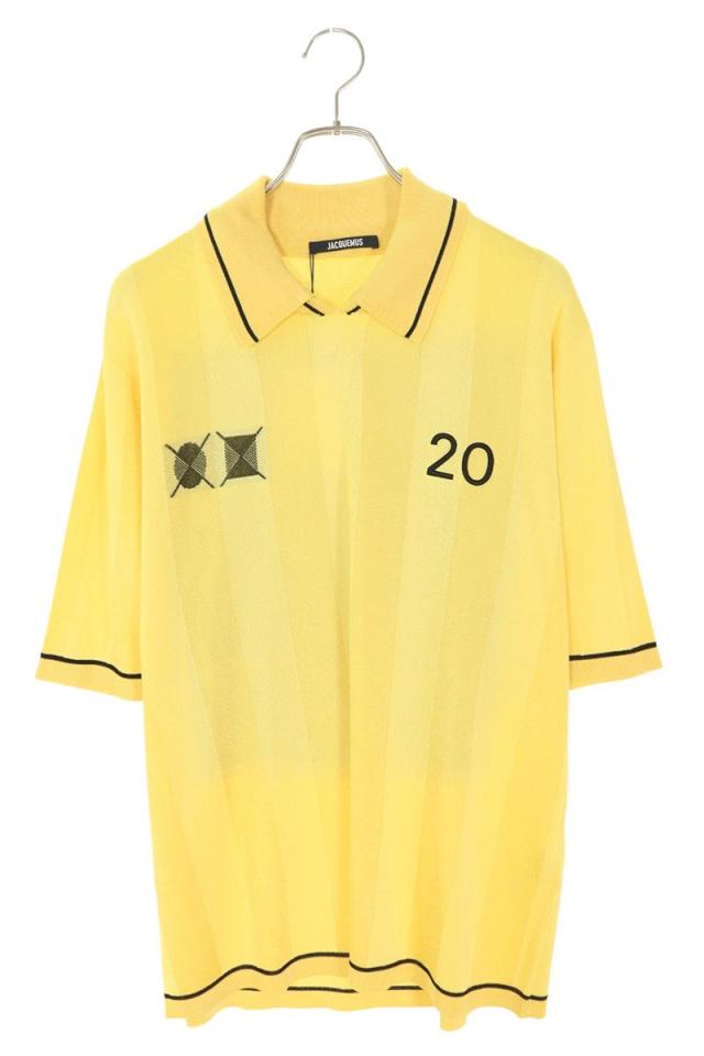 ジャックムス サイズ:L  25SS  255KN542 バックロゴ刺繍ゲーム半袖ポロシャツ 新古品 SB01