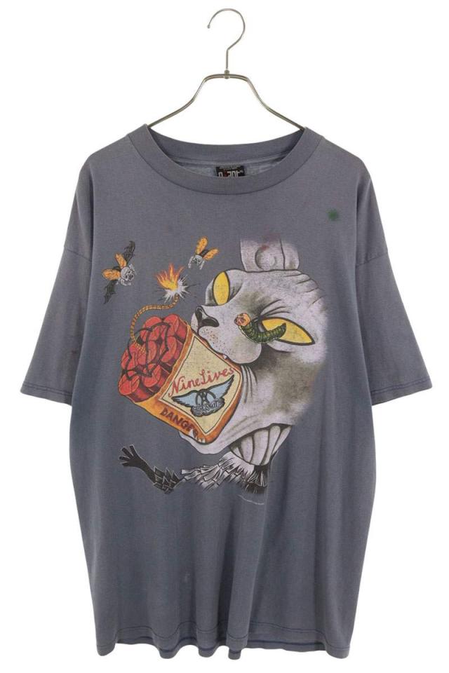 ヴィンテージ サイズ:XL  AERO SMITH 90sNine LivesTシャツ 中古 BS99