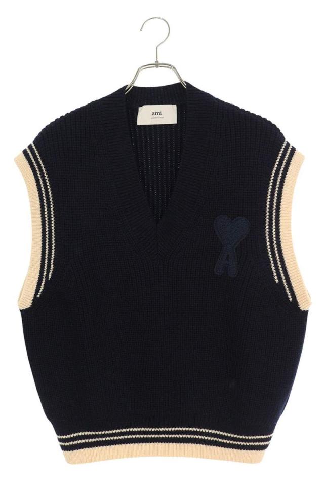 アミアレクサンドルマテュッシ サイズ:M  25SS  UKS768 ハートA刺繍チルデンベスト 新古品 SB01