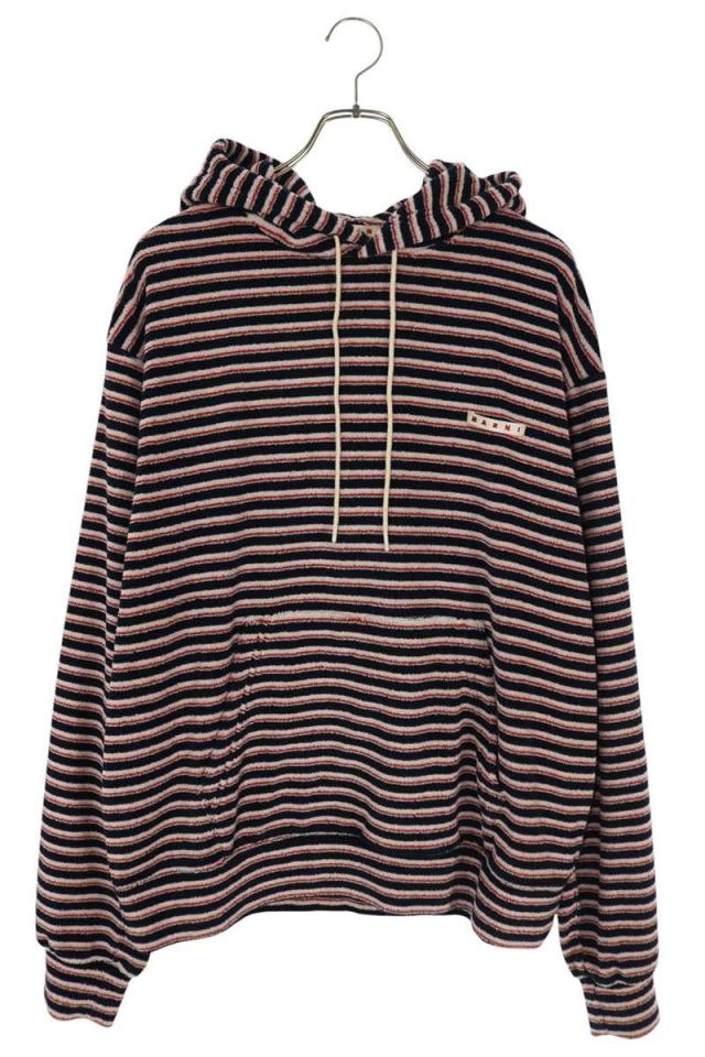 マルニ サイズ:48  FUMU0073X1 ボーダーテリーパーカー 新古品 SB01