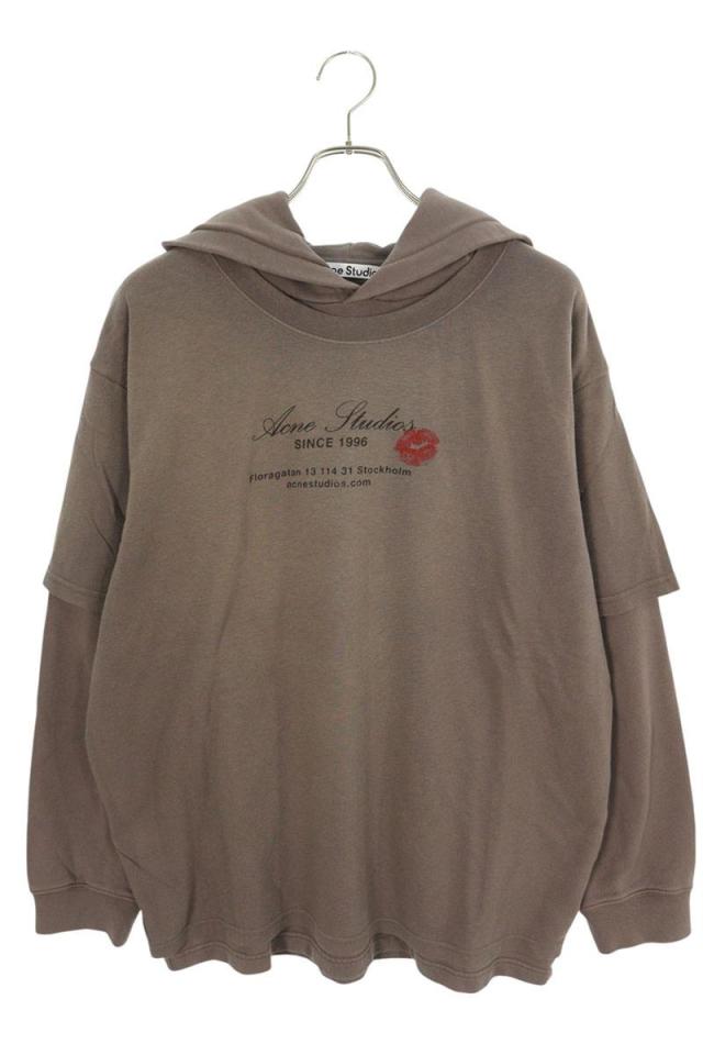 アクネストゥディオズ サイズ:XS 25SS FN-WN-SWEA000255 ダブルレイヤードロゴパーカー 新古品 SB01