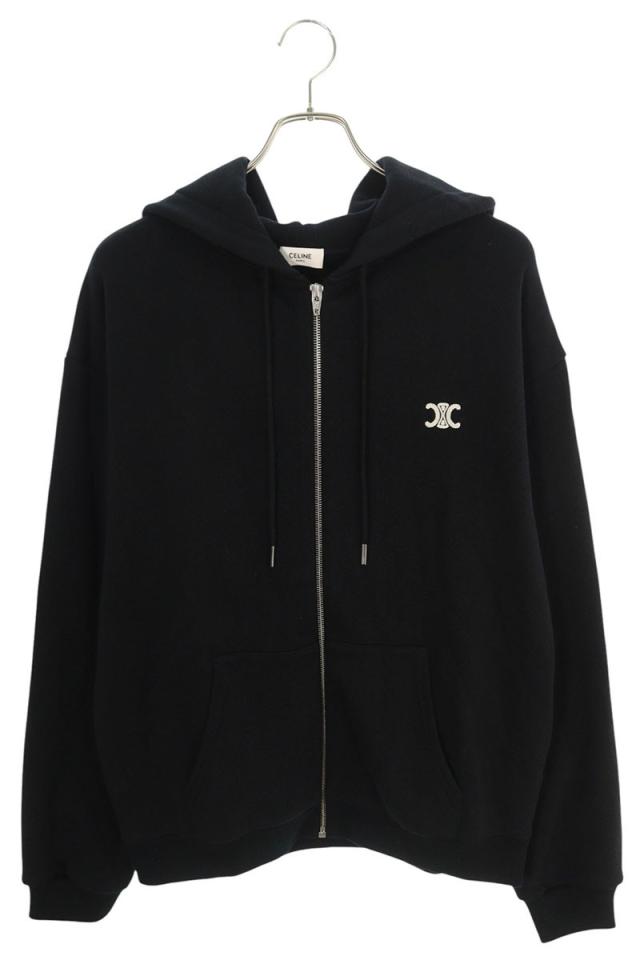 セリーヌ サイズ:L  25SS  RY0A60N60 トリオンフジップカシミヤ混パーカー 新古品 SS13