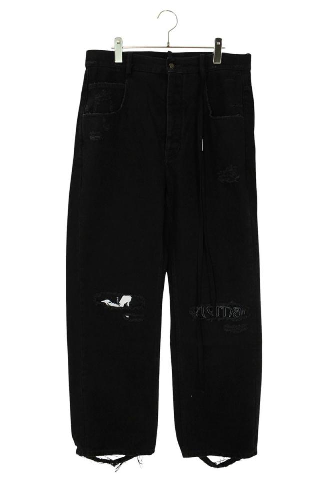 アンドゥムルメステール サイズ:50  25SS  B0010309 ウォッシュドクラッシュ加工デニムパンツ 新古品 SB01