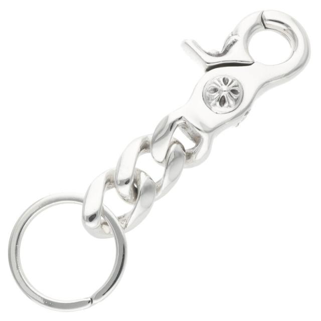 クロムハーツ サイズ:ショート  CLP CHN CLASSIC-S ショートクラシックリンク シルバーキーチェーン 中古 OS06