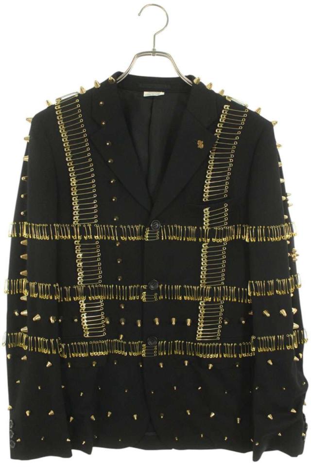 コムデギャルソンオムプリュス  ナインティーナインパーセントイズ サイズ:XS スタッズセーフティピンテーラードジャケット 中古 BS99