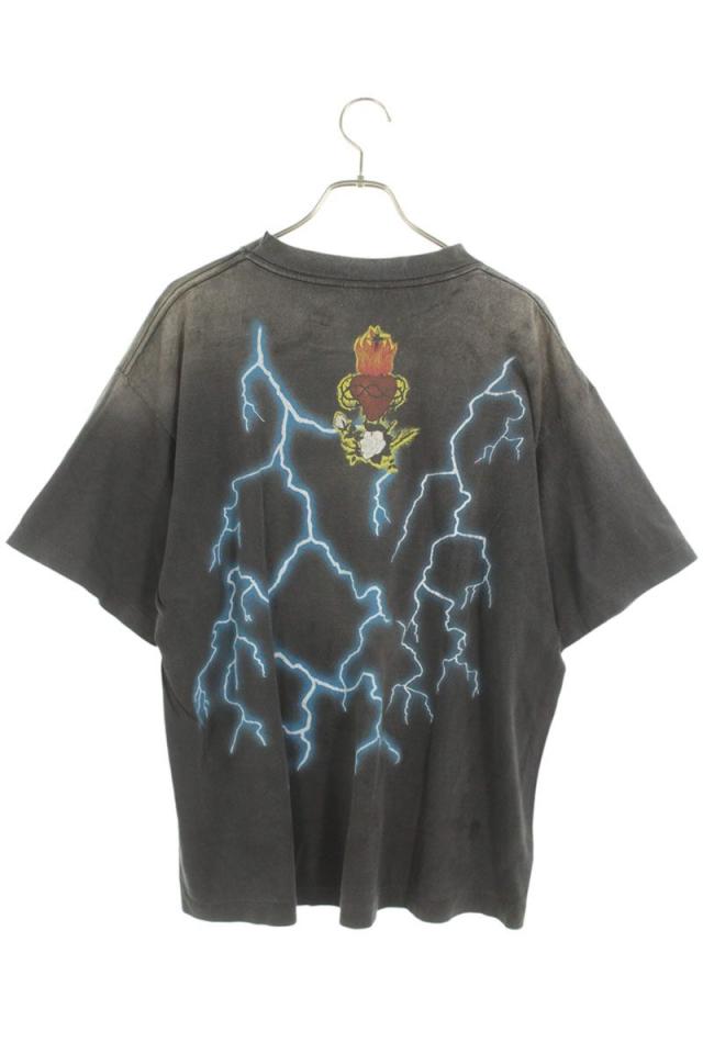 セントマイケル サイズ:L  25SS  SM-HR8-0000-011 マリアプリントヴィンテージ加工Tシャツ 中古 SB01 セントマイケル サイズ:L 25SS SM-HR8-0000-011 マリアプリント