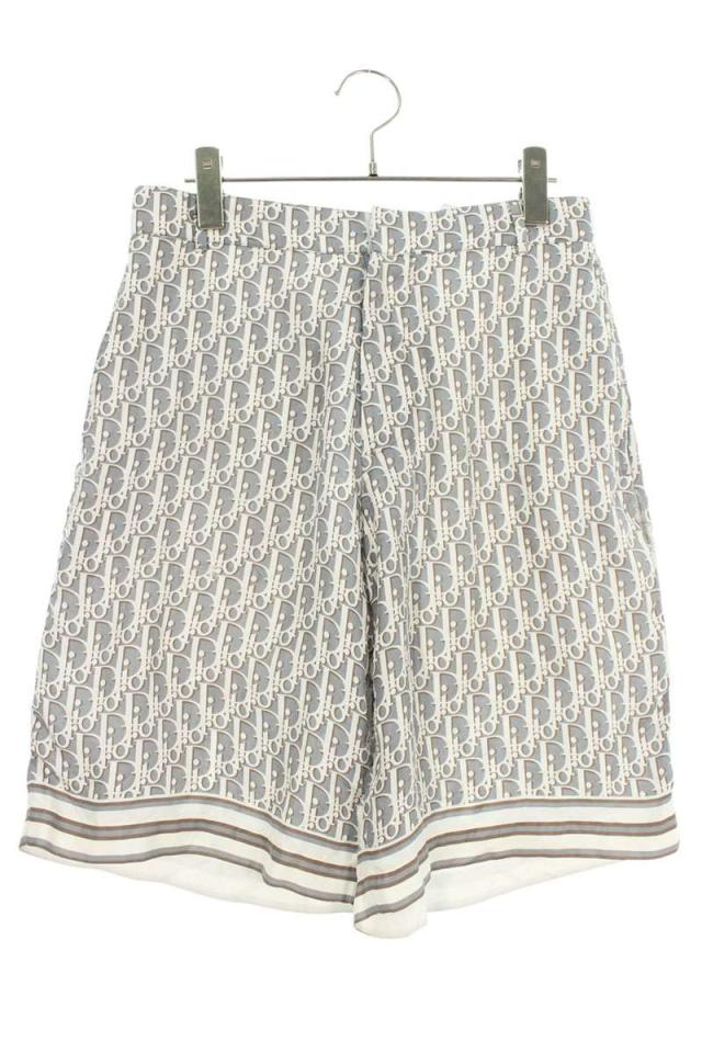 ディオール サイズ:44  013C121B4751 オブリークバミューダシルクハーフパンツ 中古 BS99