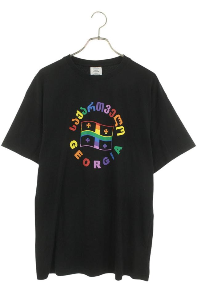 ヴェトモン サイズ:XS  19SS  USS197069 IAフラッグプリントTシャツ 中古 BS99