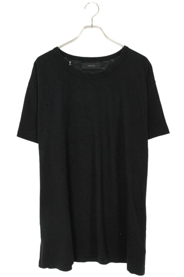 アミリ サイズ:L ショットガンダメージ加工Tシャツ 中古 OM10