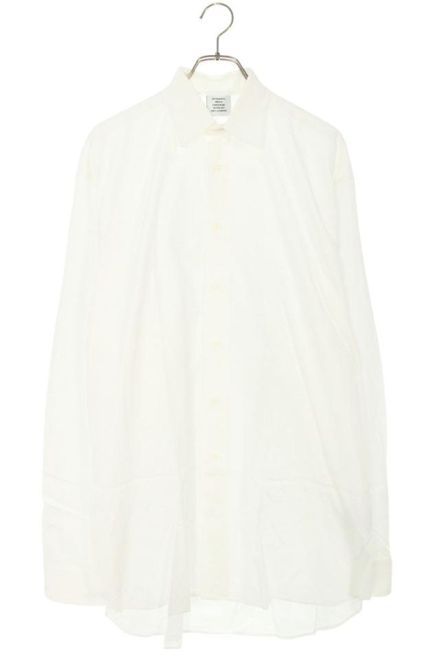 ヴェトモン サイズ:XS  UAH21SH143 ロゴジャガード長袖シャツ 中古 BS55