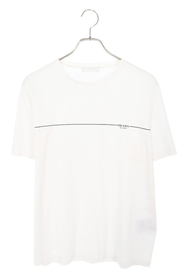 プラダ サイズ:L  UJN656 ロゴプリントTシャツ 中古 SB01