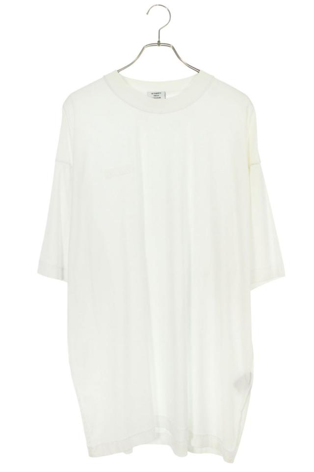 ヴェトモン サイズ:S  UE64TR600WW インサイドアウトエンブロイダリーロゴTシャツ 中古 SB01