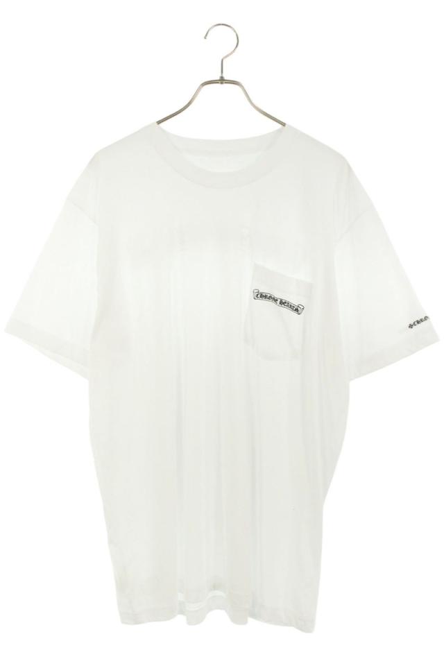 クロムハーツ サイズ:XL  CH T-SHRT 1 バックスクロールラベルロゴバックプリントTシャツ 中古 NO05