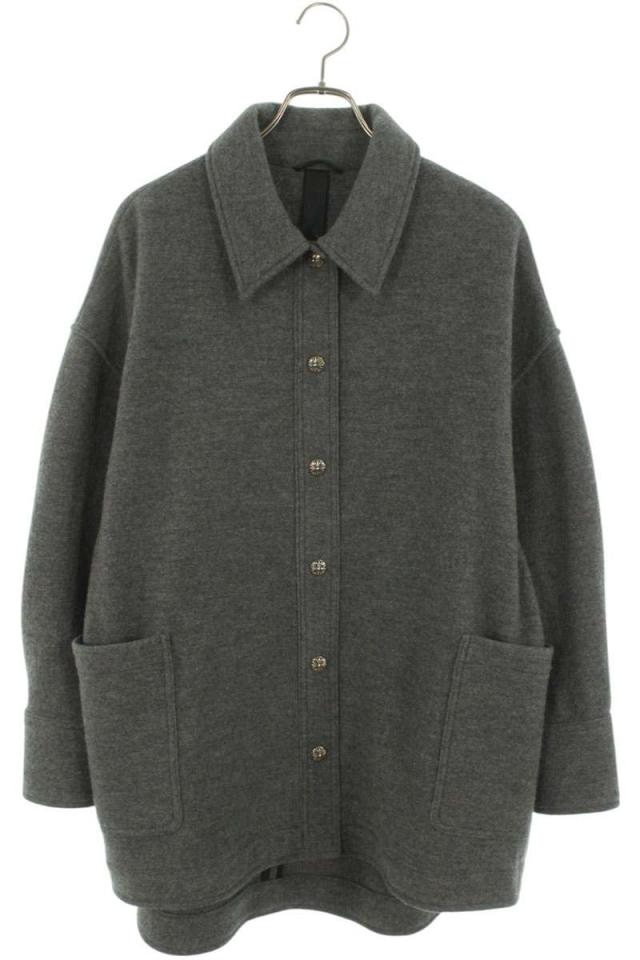 クロムハーツ サイズ:M  ROLA ローラ クロスボールボタンウール長袖シャツ 中古 SJ02