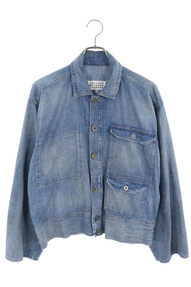 メゾンマルジェラ サイズ:46  25SS  SPORTS JACKET S50AM0637 シンチバックトラッカーデニムジャケット 中古 FK04