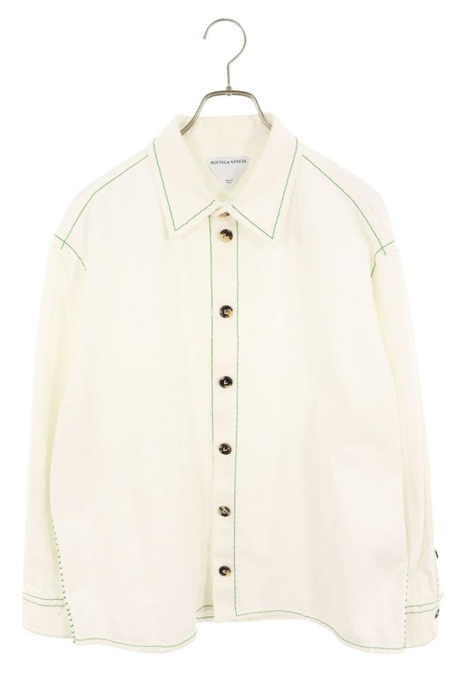 ボッテガヴェネタ サイズ:48  687766 VF4T0 カラーステッチ長袖シャツ 中古 BS99