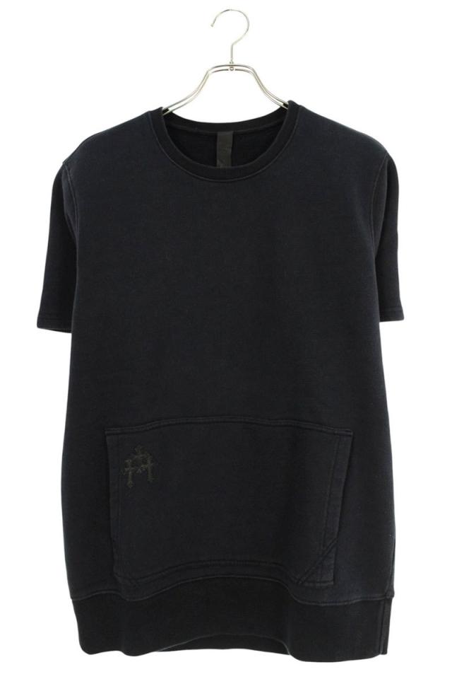 クロムハーツ サイズ:L  Y NOT クロスバッチレザー付スウェットTシャツ 中古 SB01