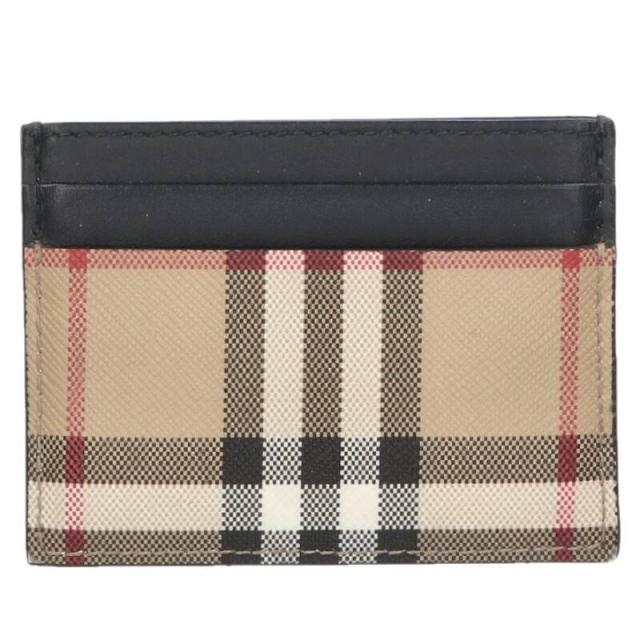 バーバリー  ノヴァチェックレザーカードケース 中古 BS55