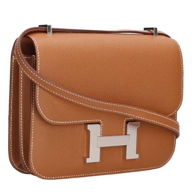 エルメス   コンスタンス3ミニ W刻印 SV金具エプソンレザーショルダーバッグ 中古 GZ14