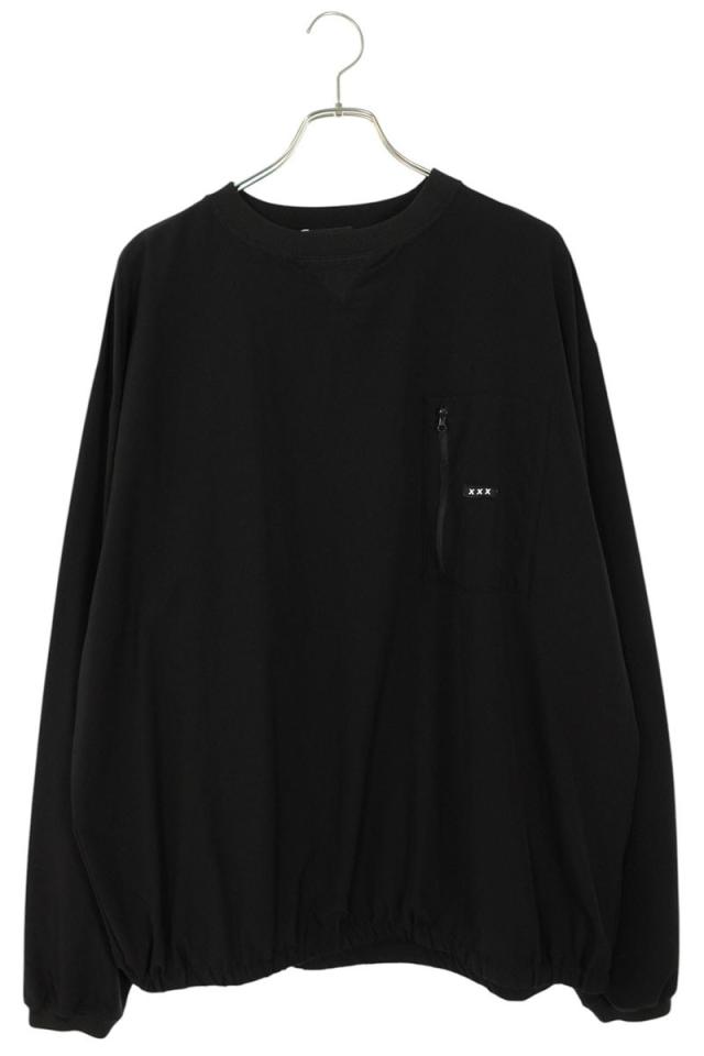 ゴッドセレクショントリプルエックス サイズ:XL ロゴワッペンストレッチ長袖カットソー 中古 BS99