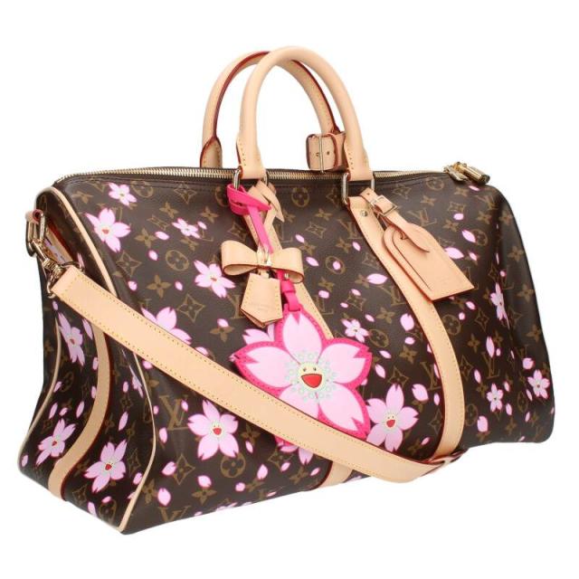 ルイヴィトン  村上隆 サイズ:45  M13752 キーポル バンドリエール 45 LV × TMハンドバッグ 中古 GZ14