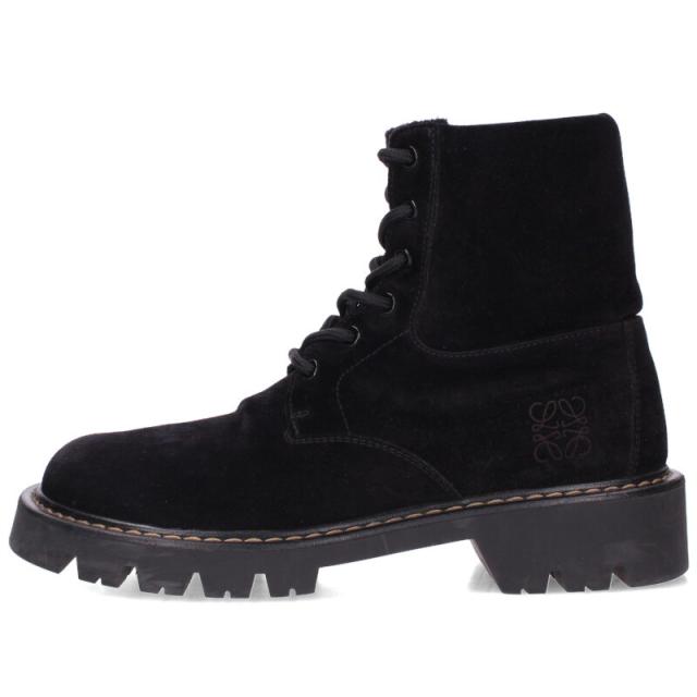 ロエベ サイズ:41 レースアップスエードブーツ 中古 SB01