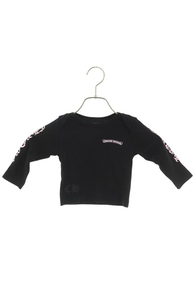 クロムハーツ サイズ:12MONTHS  CH L S 1 袖ロゴプリントバックラベルプリント長袖カットソー 中古 OS06