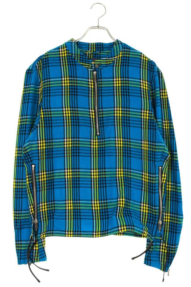 クロムハーツ サイズ:S  EZ RIDER イージーライダー マサイチェックハーフジップブルゾン 中古 GZ11