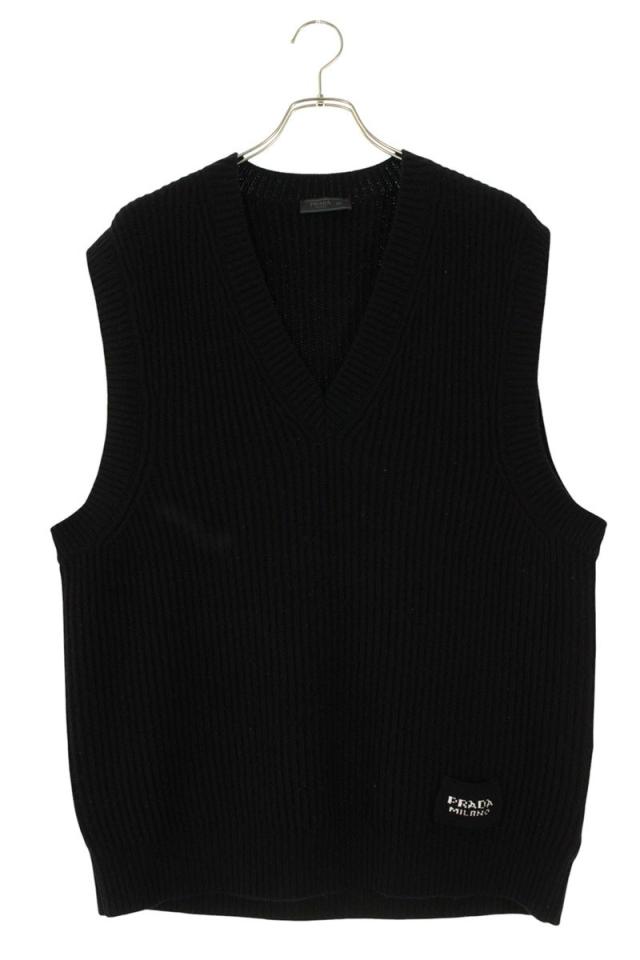 プラダ サイズ:46  22SS  UMT409 カシミヤオーバーサイズVネックベスト 中古 BS99