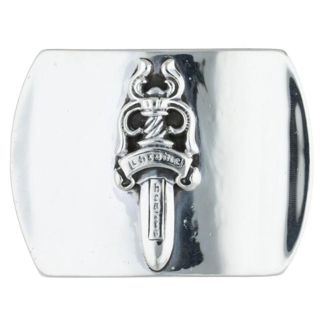 クロムハーツ BUCKL MIL DGR ミリタリーレイズドダガー シルバーバックル 中古 SS07