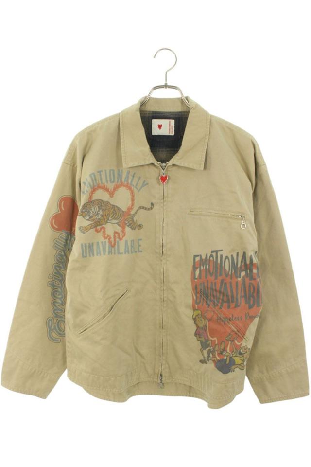 エモーショナリー アンアベイラブル サイズ:S  EU-YS1-0000-004 マルチプリントジップアップブルゾン 中古 BS99