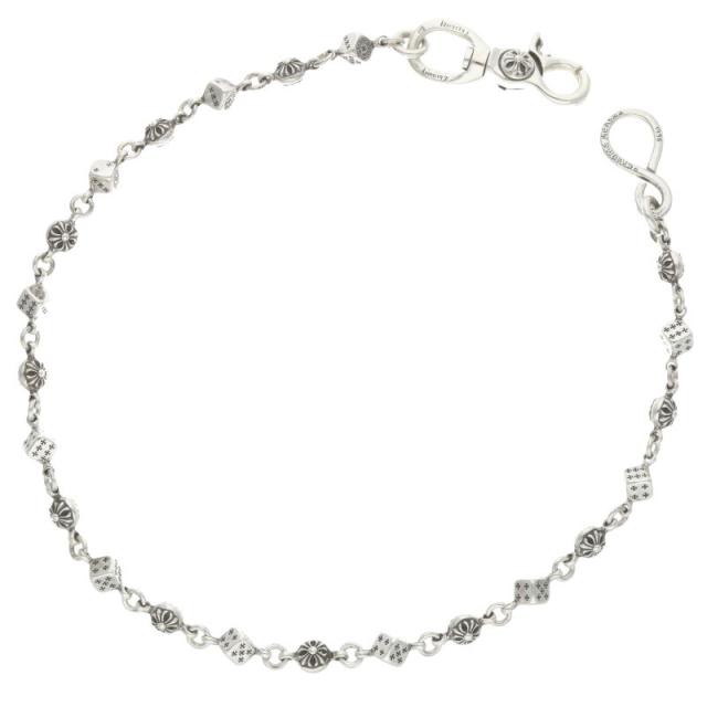 クロムハーツ サイズ:ロング  DICE 1CRS BALL LONG-1 ロング1クリップダイスクロスボール ウォレットチェーン 中古 SS07