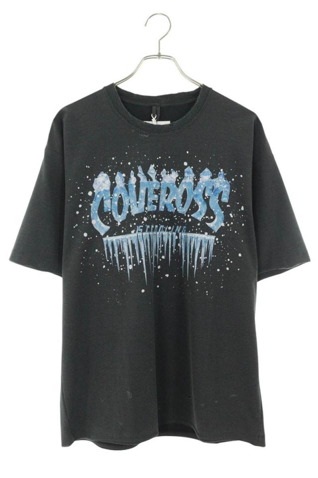 ダブレット サイズ:S  25SS  25SS37CS377 ULTRA FREEZER REGULAR FIT T-SHIRT プリントデザインヴィンテージ加工Tシャツ 中古 SB01