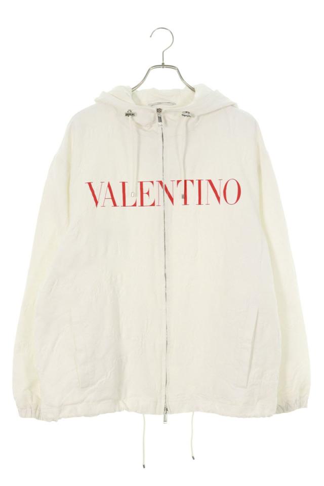 ヴァレンティノ サイズ:50  WV3CIK307N6 ロゴプリントフーデッドジップブルゾン 中古 OM10