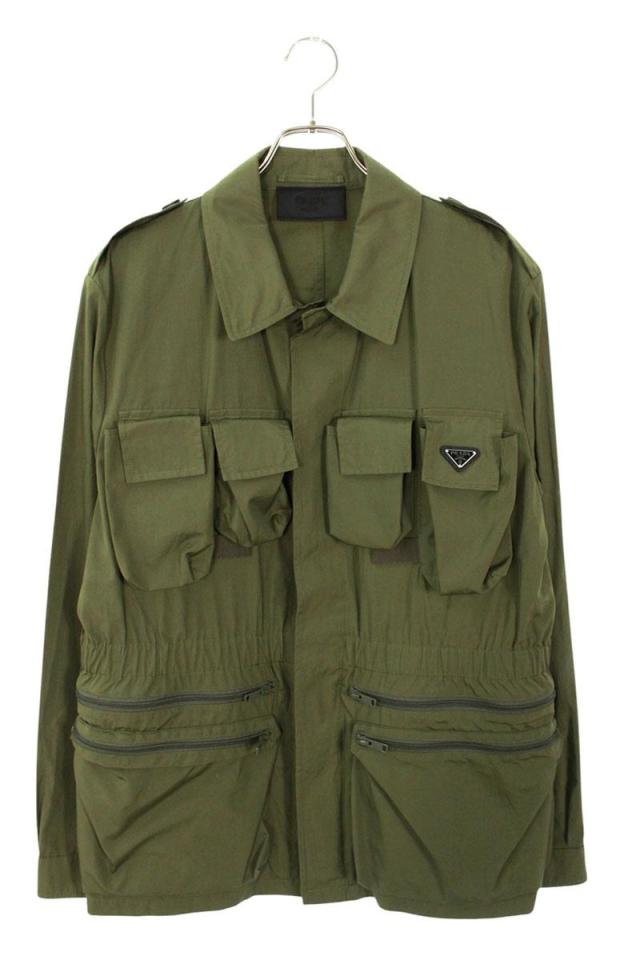 プラダ サイズ:50  24SS  SGC553 マルチポケットサファリジャケットブルゾン 中古 OM10