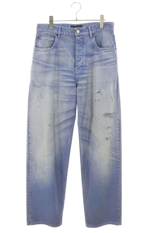 バレンシアガ サイズ:XS  786468 TQW53 グラフィックウォッシュ加工デニムパンツ 中古 OM10