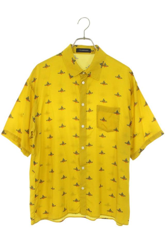 ジョンアンダーカバー サイズ:2  JUW4403 ロゴ総柄半袖シャツ 中古 BS99