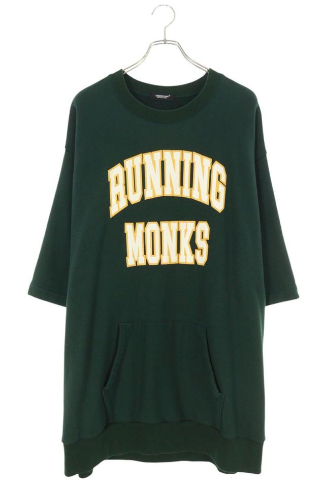 アンダーカバー サイズ:4  UC2B4805 RUNNING MONKS度詰裏毛半袖スウェット 中古 BS99