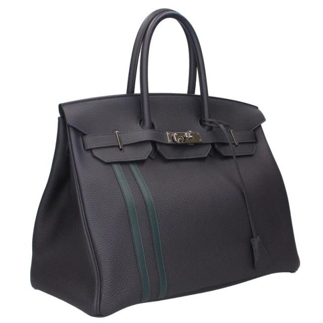 エルメス サイズ:35  バーキン35 オフィサー C刻印 SV金具トゴ スイフトレザーハンドバッグ 中古 GZ14