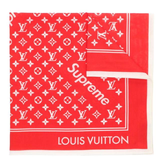 シュプリーム ルイヴィトン   17AW  LV Monogram Bandana モノグラムスカーフ 中古 OM10