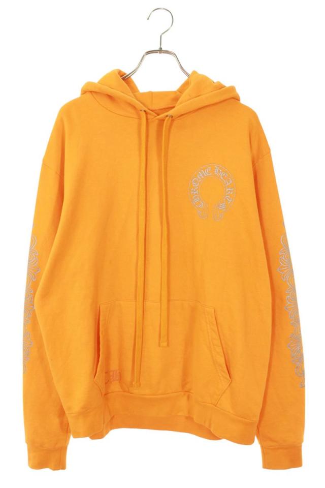 クロムハーツ サイズ:M  SWTSHRT PLVR バックラメホースシュープリントパーカー 中古 SJ02
