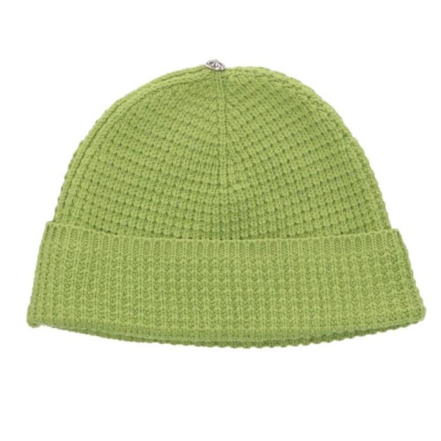 クロムハーツ サイズ:ONE SIZE  HIT & RUN BEANIE クロスボタンカシミヤビーニー 中古 GZ11