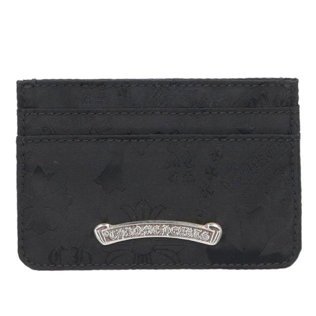 クロムハーツ   DOUBLE SIDE ダブルサイド 総柄ナイロンカードケース 中古 OS06