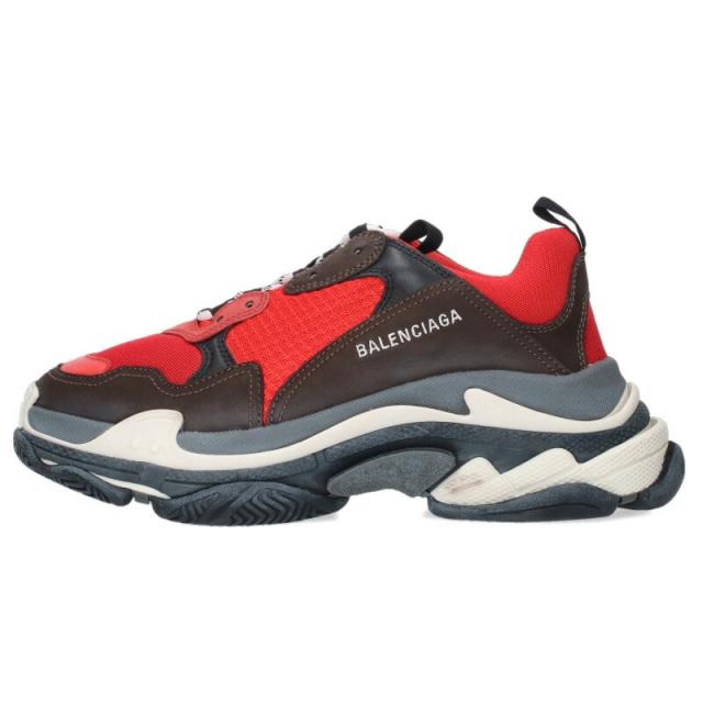 バレンシアガ サイズ:42  TRIPLE S TRAINERS トリプルエスレースアップスニーカー 中古 OM10